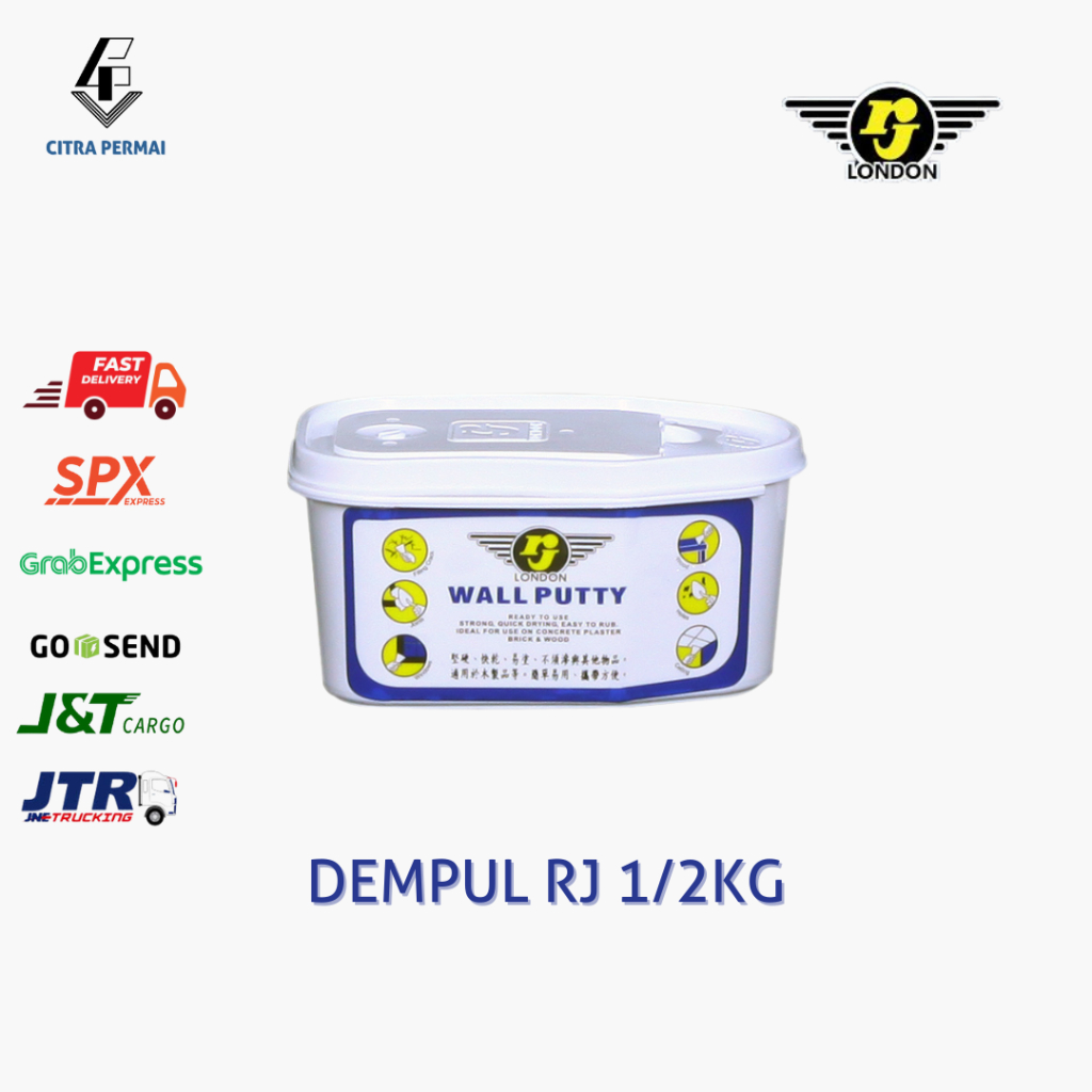Jual DEMPUL RJ 1/2KG DEMPUL TEMBOK DAN KAYU | Shopee Indonesia