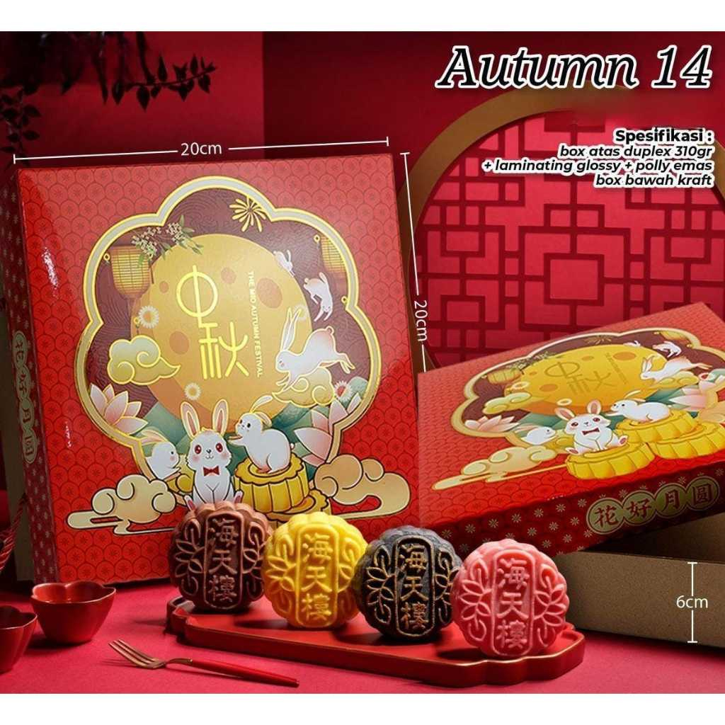 Jual Box Autumn 14| Box Mooncake| Kotak Kue Bulan ( 1 Bal 50 Pcs ) | Shopee Indonesia