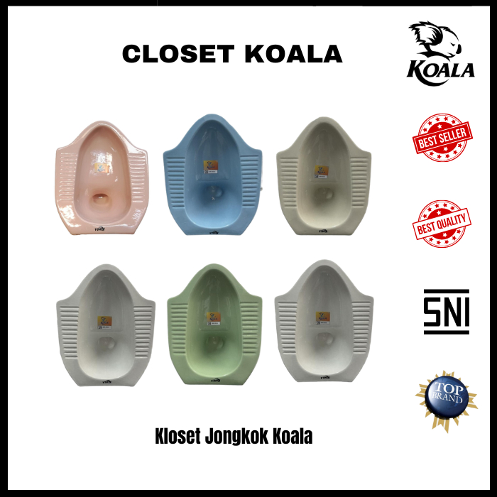 Jual Closet Jongkok Kloset Jongkok Merk WC Jongkok Koala Berbagai Warna ...