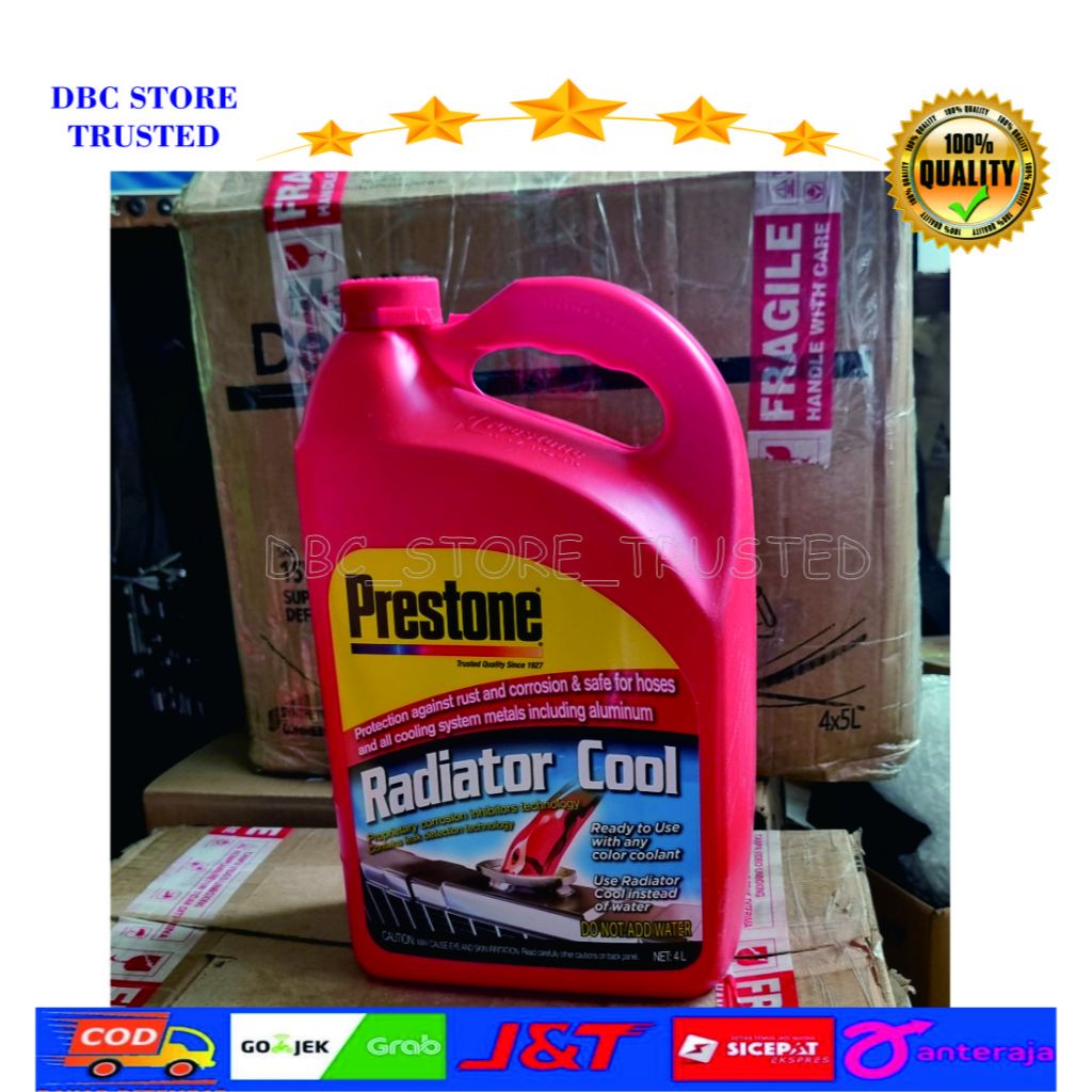 Jual Prestone Radiator Coolant 4 Liter 100% Original Tutup Merah ...