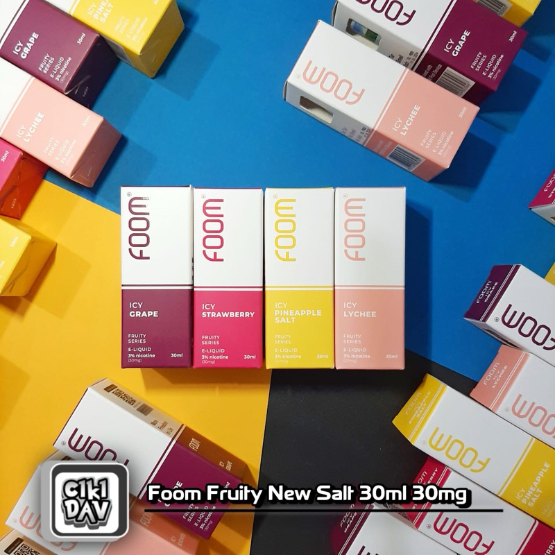 Jual FOOM Fruity New Series salt nic 30ml eliquid | Shopee Indonesia