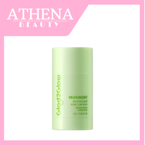 Jual Glad2Glow Real Mugwort Salicylic Acid Acne Control Clay Mask Stick | Shopee Indonesia