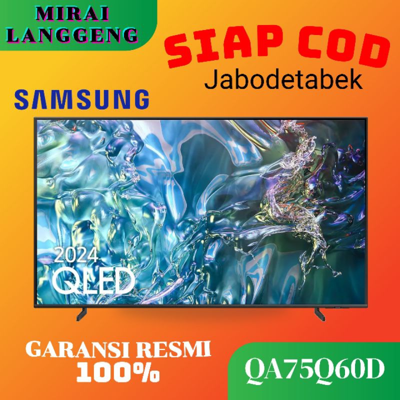 Jual SAMSUNG QLED 75Q60D/QA75Q60D 4K Smart Tv 75 Inch 2024 series ...