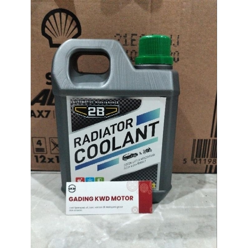 Jual 2B air radiator collant warna hijau 1L | Shopee Indonesia