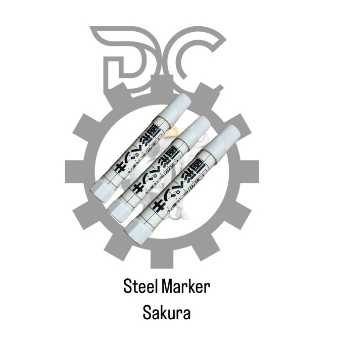 Jual Solid Steel Marker White / Penanda Besi Baja Permanen Putih Sakura ...