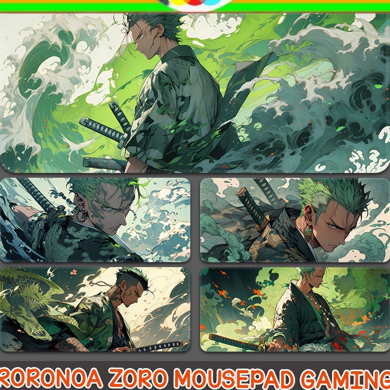 Jual PREMIUM MOUSE PAD PANJANG RORONOA ZORO ONE PIECE LARGE KEYBOARD ...