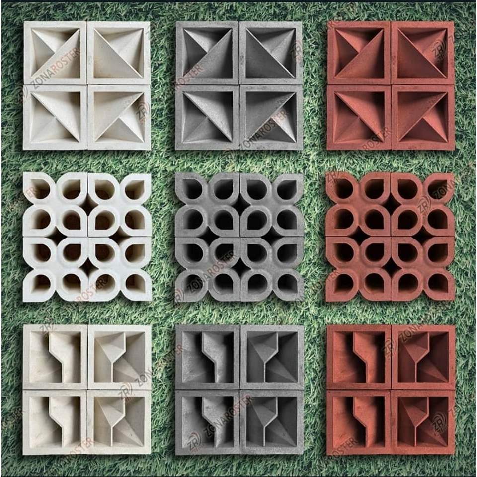 Jual Roster Mix Roster Putih Tulang Roster Warna Teracota Roster Warna ...