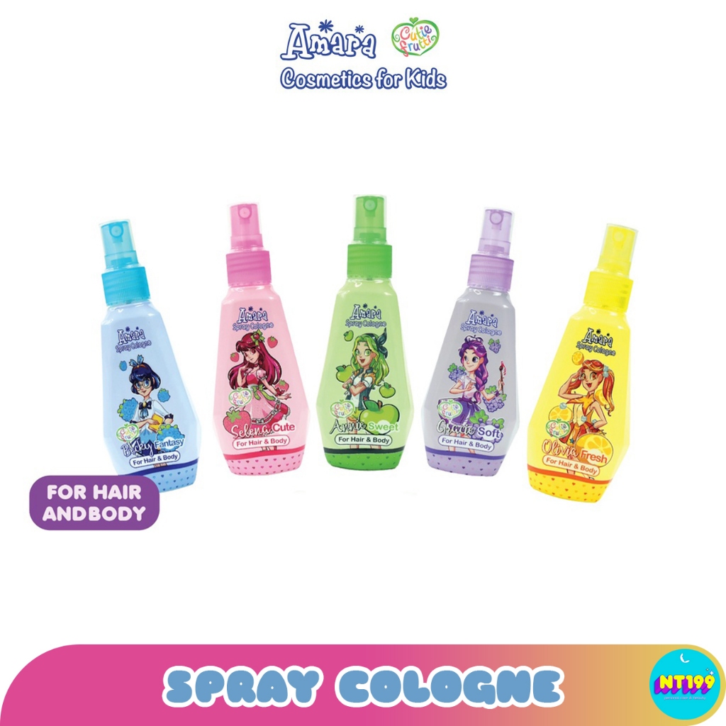 Jual AMARA Cutie Frutti Hair And Body Spray Cologne 100ml Parfum Anak | Shopee Indonesia