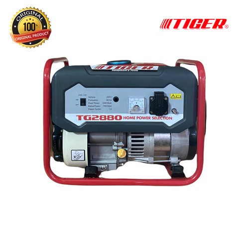 Jual Mesin Genset Listrik Generator Bensin - Tiger TG 2880 1000 WATT 4 TAK | Shopee Indonesia