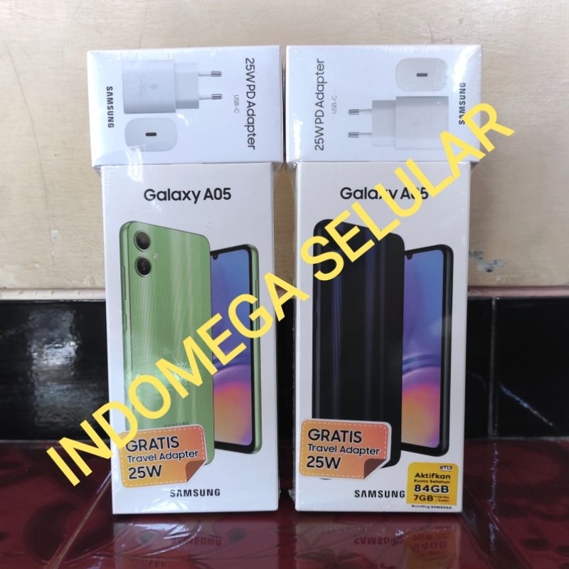 Jual Samsung A05 ram 4/64 Gb garansi resmi segel + free adapter ...