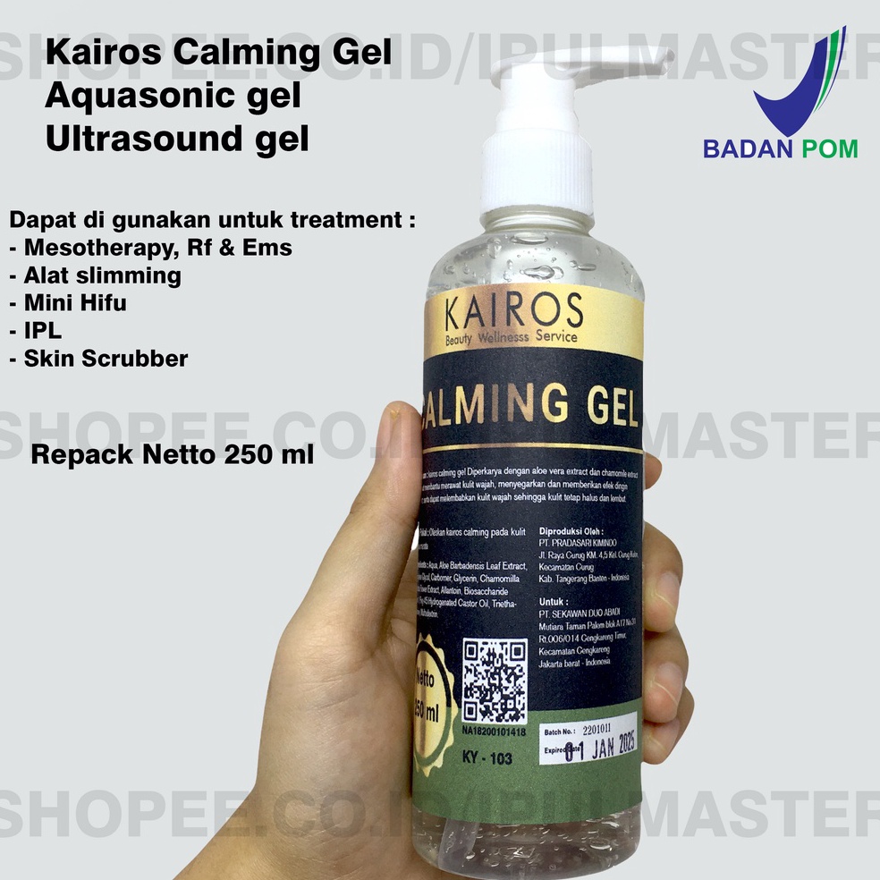 Jual Kairos Calming Gel Ultrasound BPOM GEL RF GEL IPL MESOTHERAPY ALAT SLIMMING MINI HIFU RF e ...