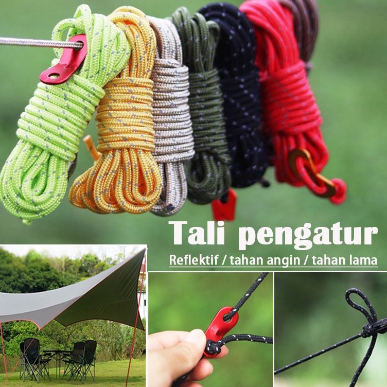 Jual Serba Meriah Tali Tahan Angin Paracord Multifungsi Tali Tenda ...