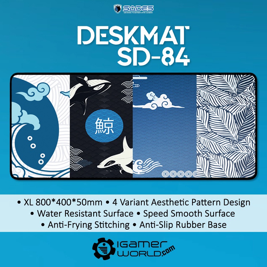 Jual KODE A73N Sades SD84 SD84 XL Gaming Mousepad Deskmat | Shopee ...