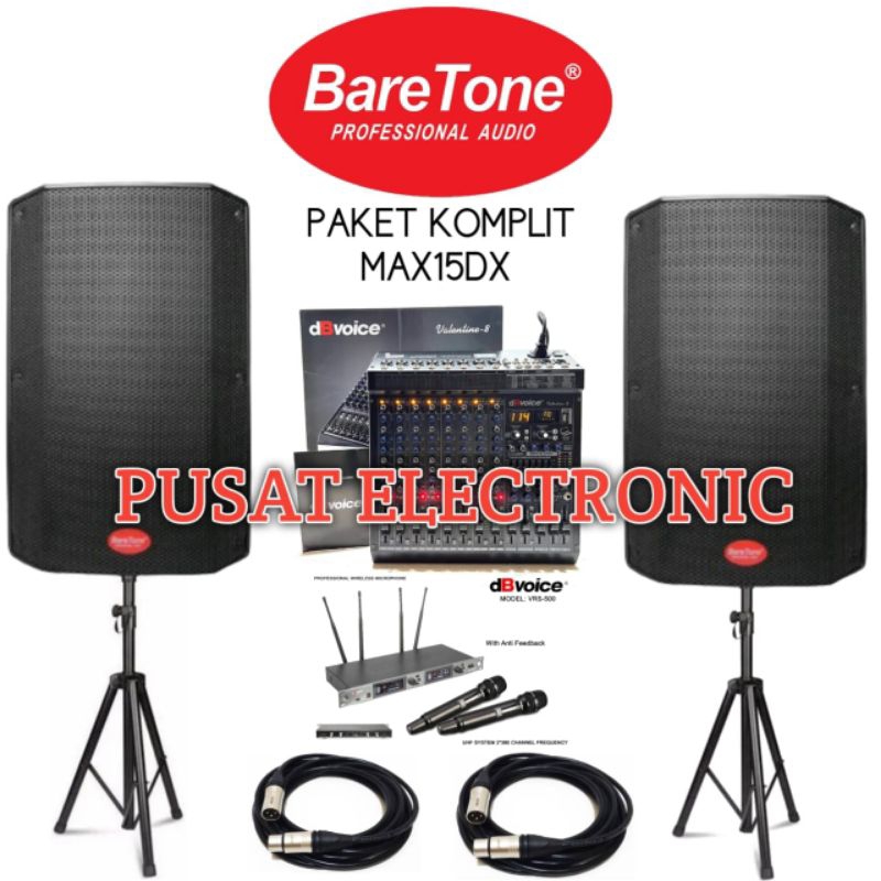 Jual Paket Sound System Baretone Max15dx Original 15inch Garansi resmi ...