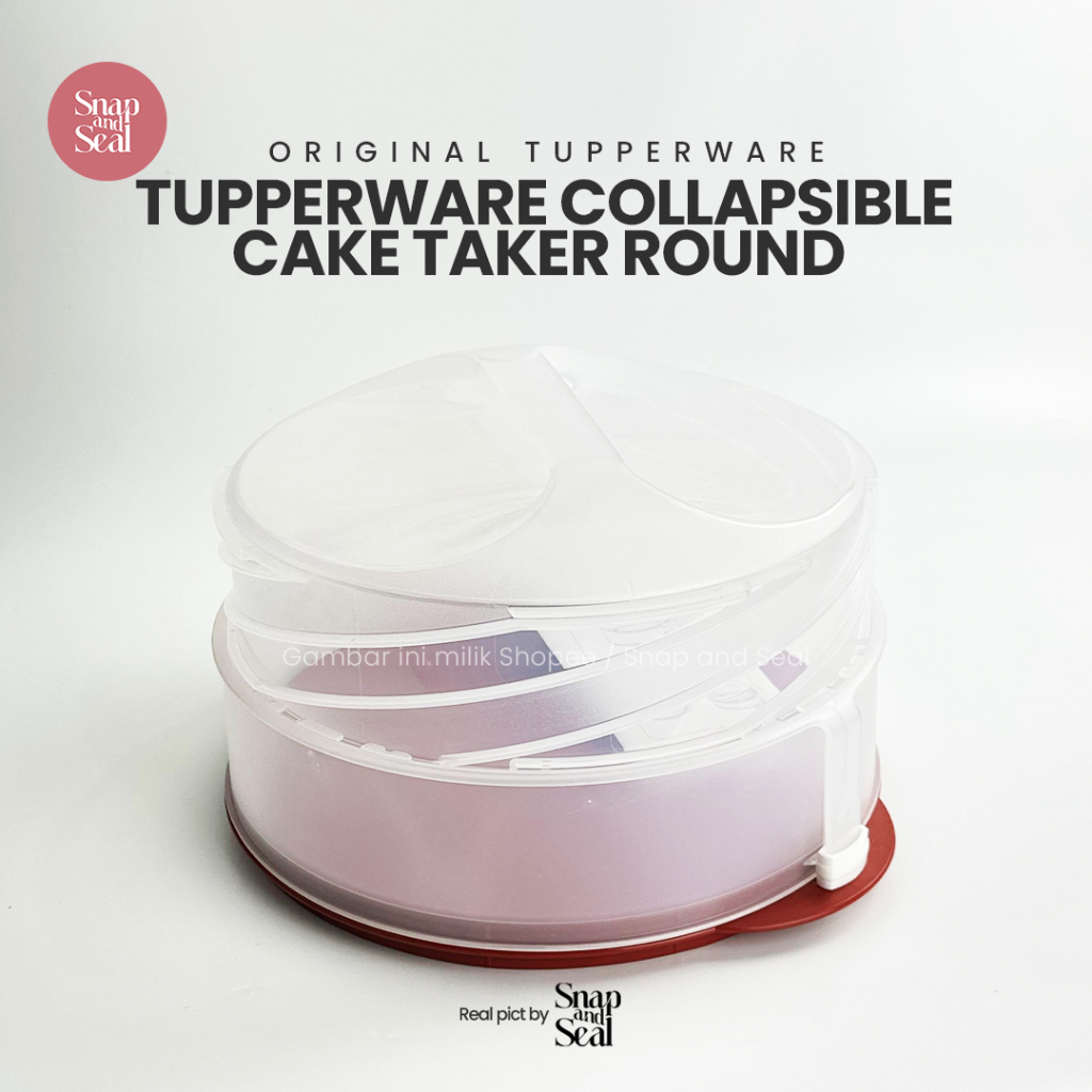 Jual Tupperware Collapsible Cake Taker Round | Shopee Indonesia