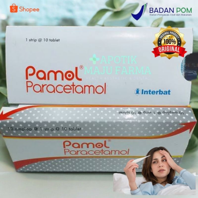 Jual Pamol Parasetamol Tablet 500Mg(demam,nyeri,pusing) | Shopee Indonesia