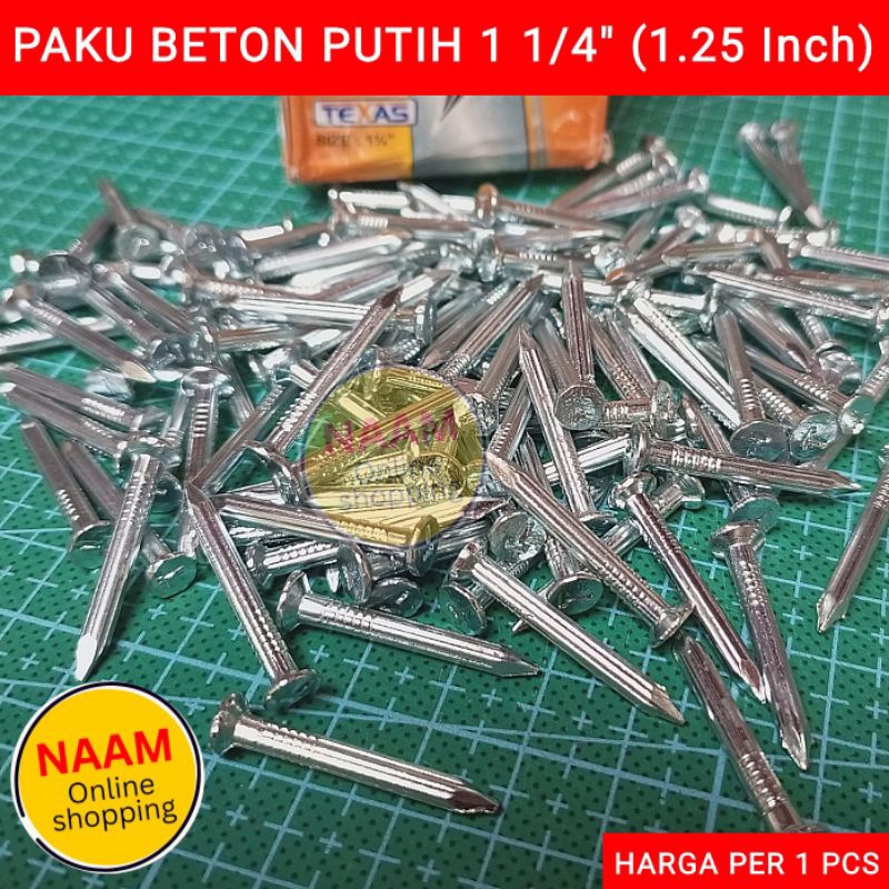 Jual (1 1/4") PAKU BETON PUTIH 1.25 INCH - PAKU BETON BAJA PUTIH 1 1/4 ...