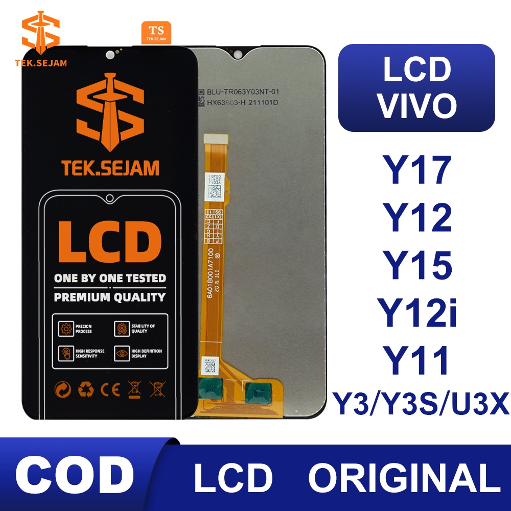Jual LCD HP VIVO Y17/Y12/Y15/Y12i/Y11/Y3/Y3S/U3X Original Layar Touchscreen UNIVERSAL FULLSET ...