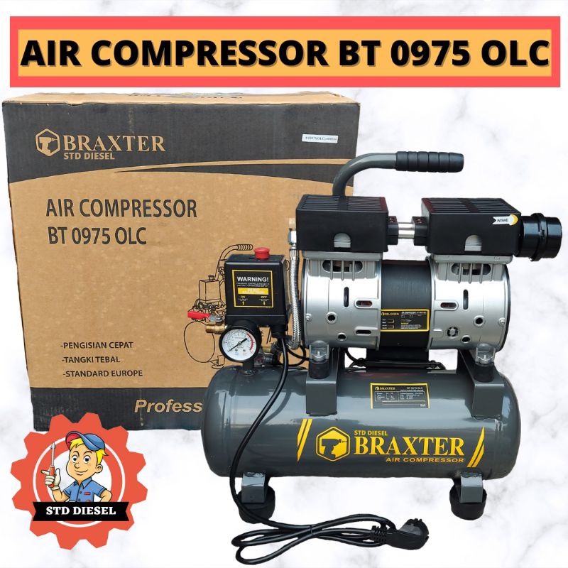 Jual AIR COMPRESSOR MERK BRAXTER BT 0975 OLC 3/4 HP LISTRIK KOMPRESOR ...