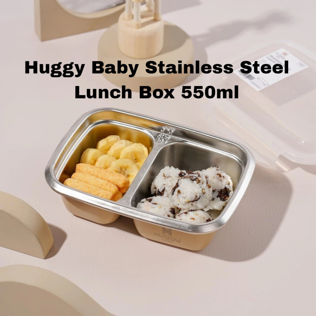 Jual Huggy Baby Stainless Steel Lunch Box 550ml | Shopee Indonesia
