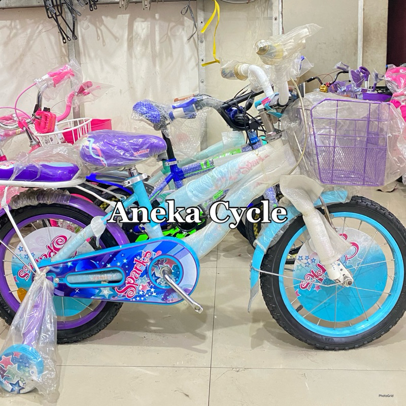 Jual Sepeda Anak Perempuan Roda Empat Mini Family Spark 16 Inch ...