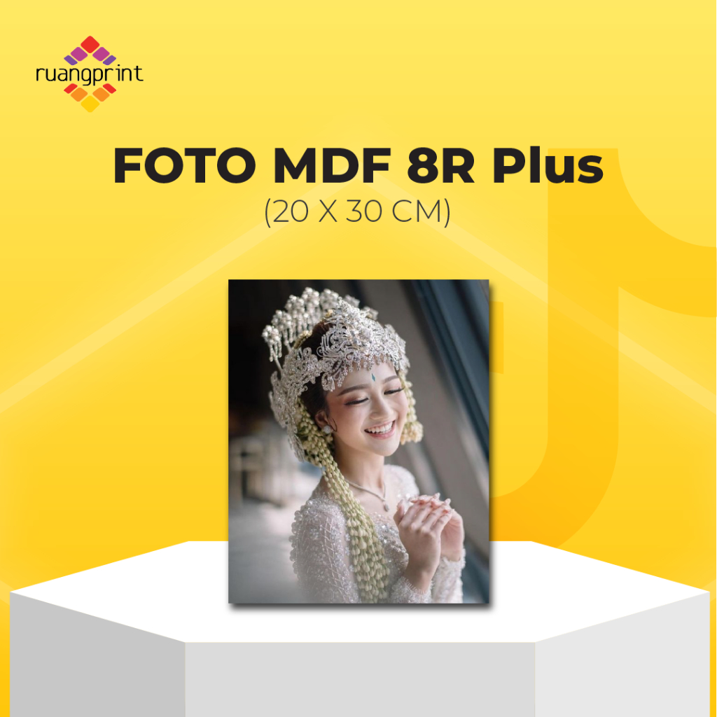 Jual Foto MDF 8R Plus / Cetak Foto Nikah / Foto Keluarga Bingkai MDF ...