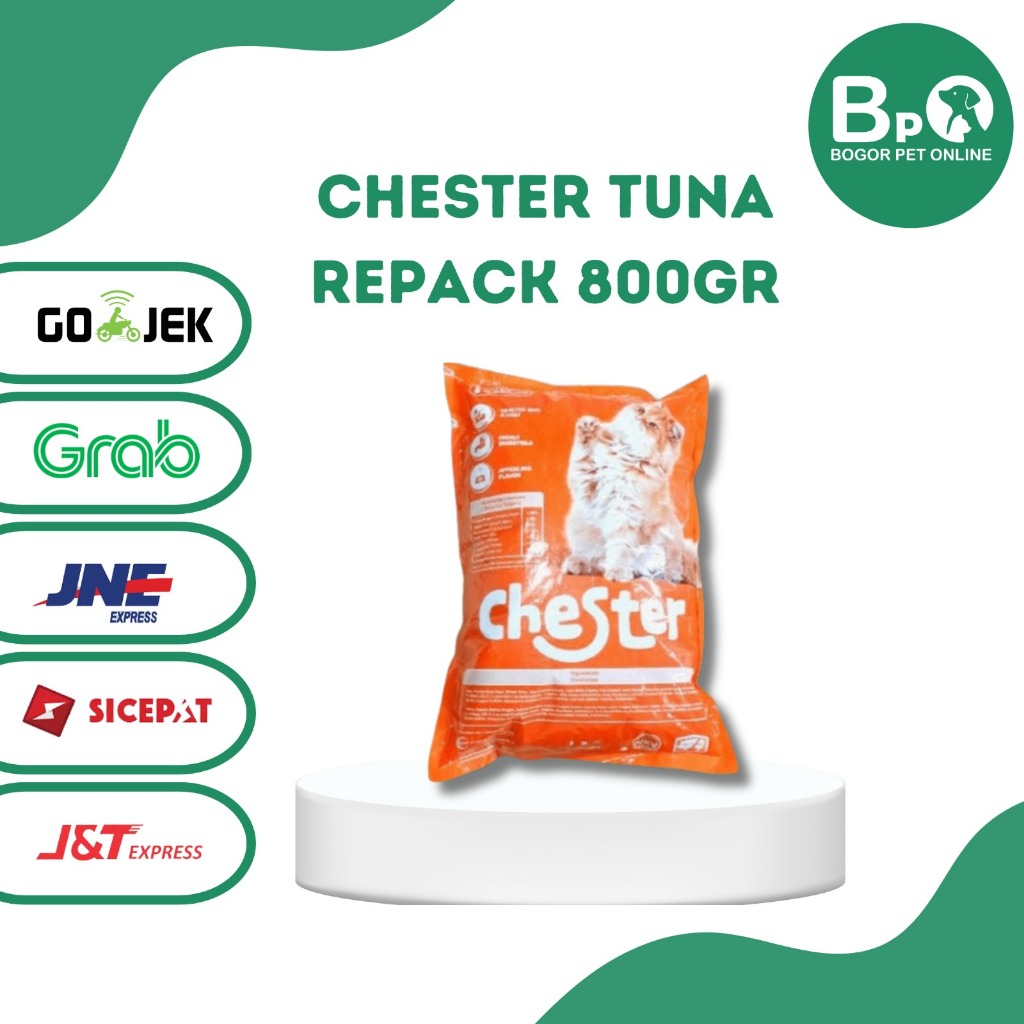Jual Chester Tuna Flavour repack 800gr - Makanan Kucing kering Premium ...