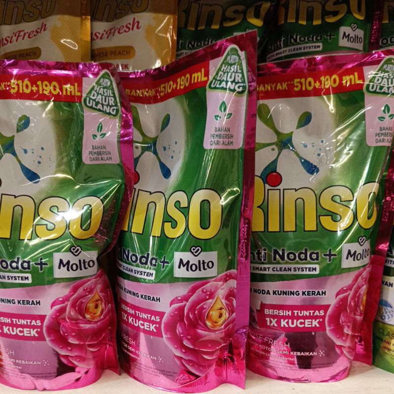 Jual Rinso Cair Anti Noda + Molto Netto 700 ML (510+ 190 Ml) | Shopee ...