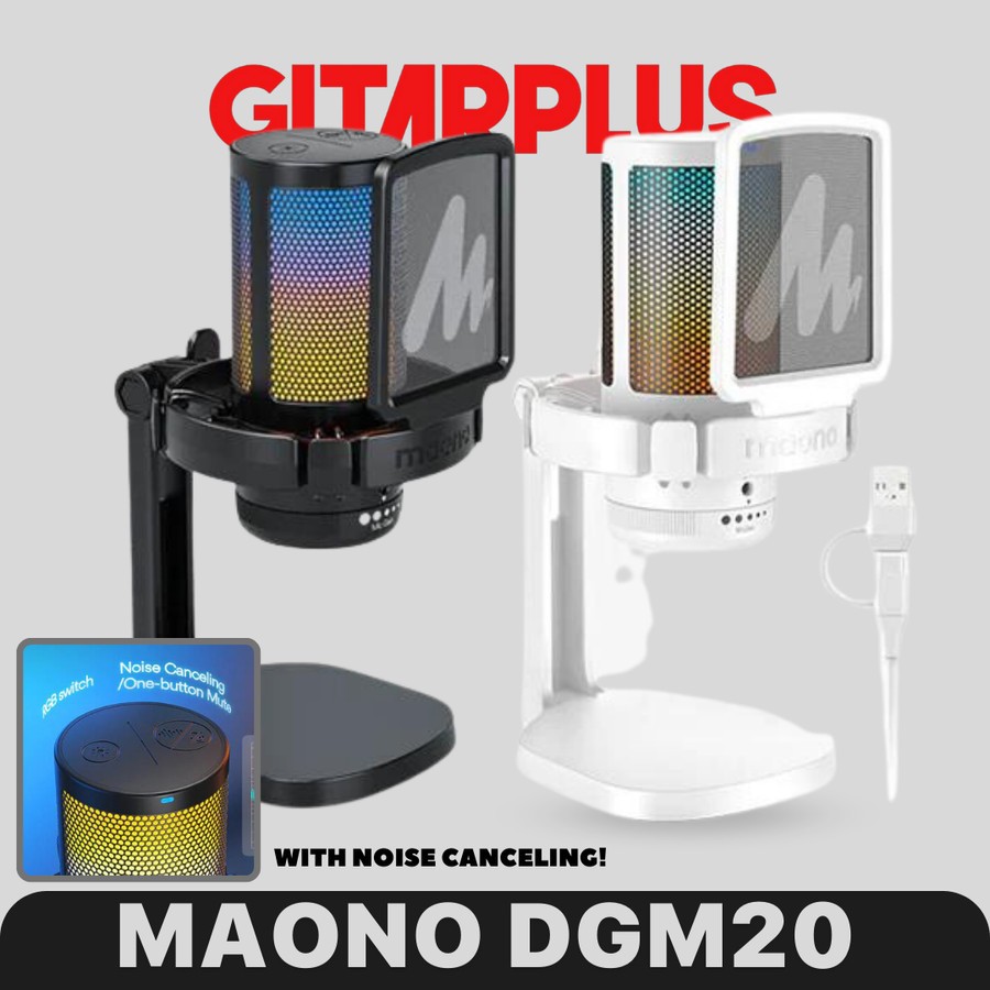 Jual MAONO DGM20 Condenser USB Gaming RGB Microphone + Noise Canceling ...