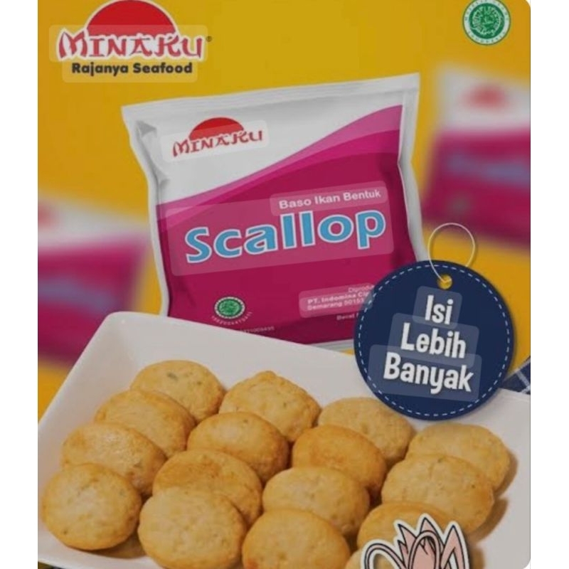 Jual minaku baso ikan bentuk scallop / scalop fish 200gr | Shopee Indonesia