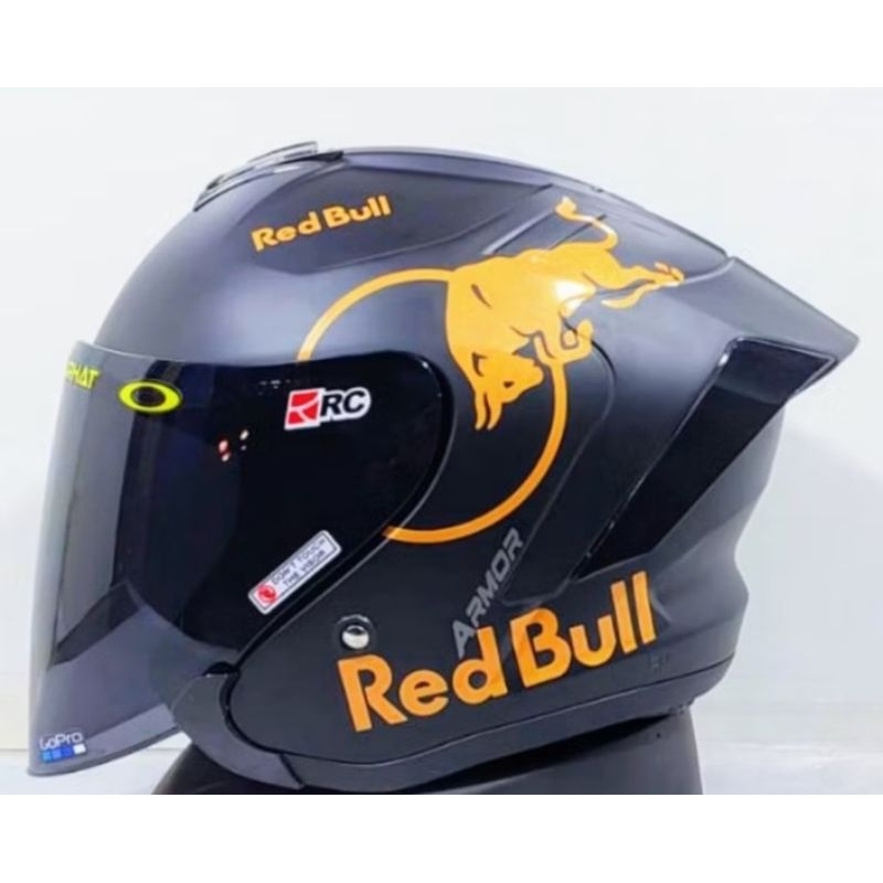 Jual HELM JS ARMOR RED GOLD BULL WARNA DAN PAKET LEOPARD | Shopee Indonesia