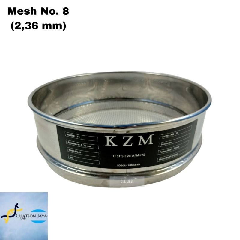 Jual Sieve Ayakan Stainless Mesh 8 Test Mesh 8 (2,36 mm) Daimeter 20 cm ...