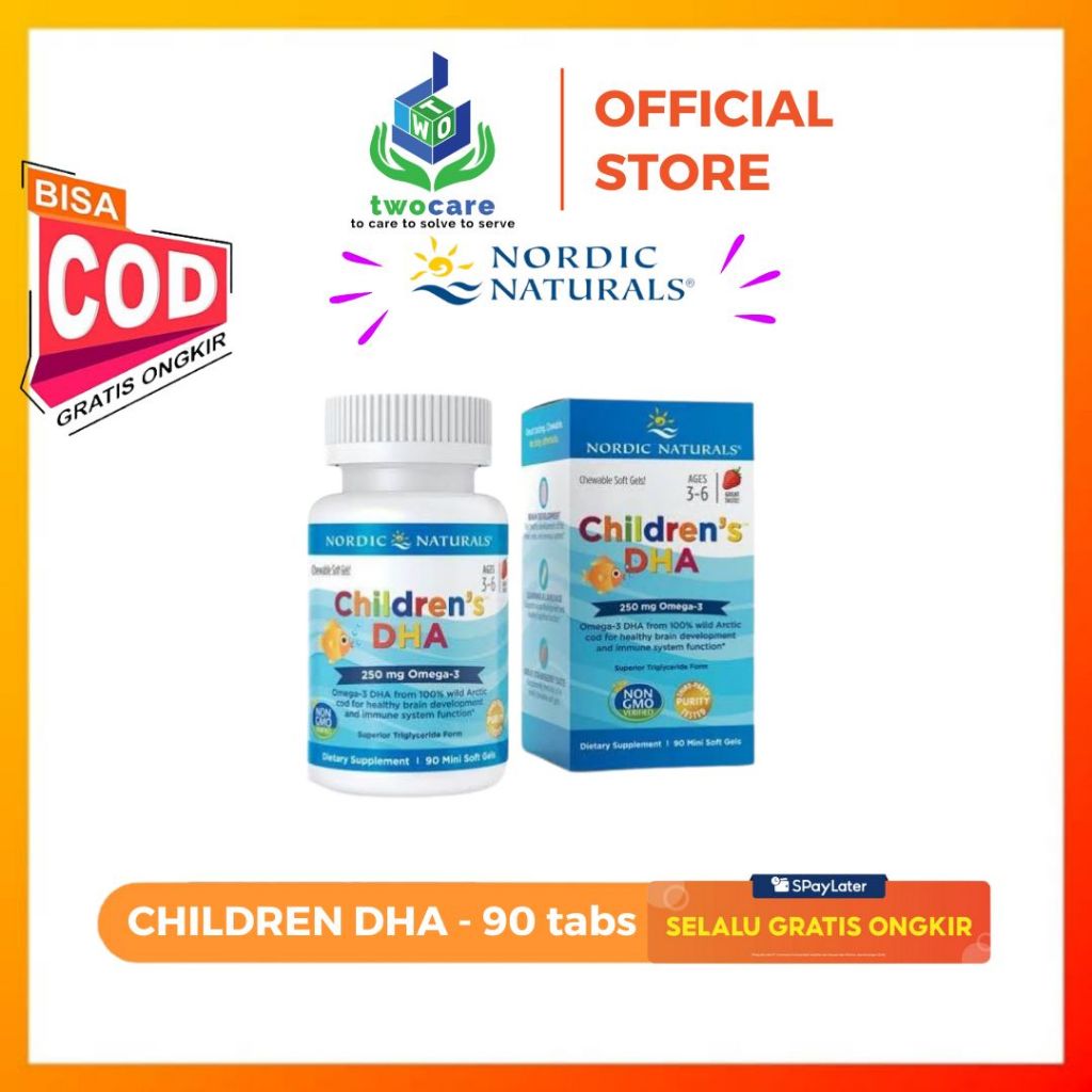 Jual Nordic Naturals Children's Dha Omega 3 isi 90 Softgels | Shopee Indonesia