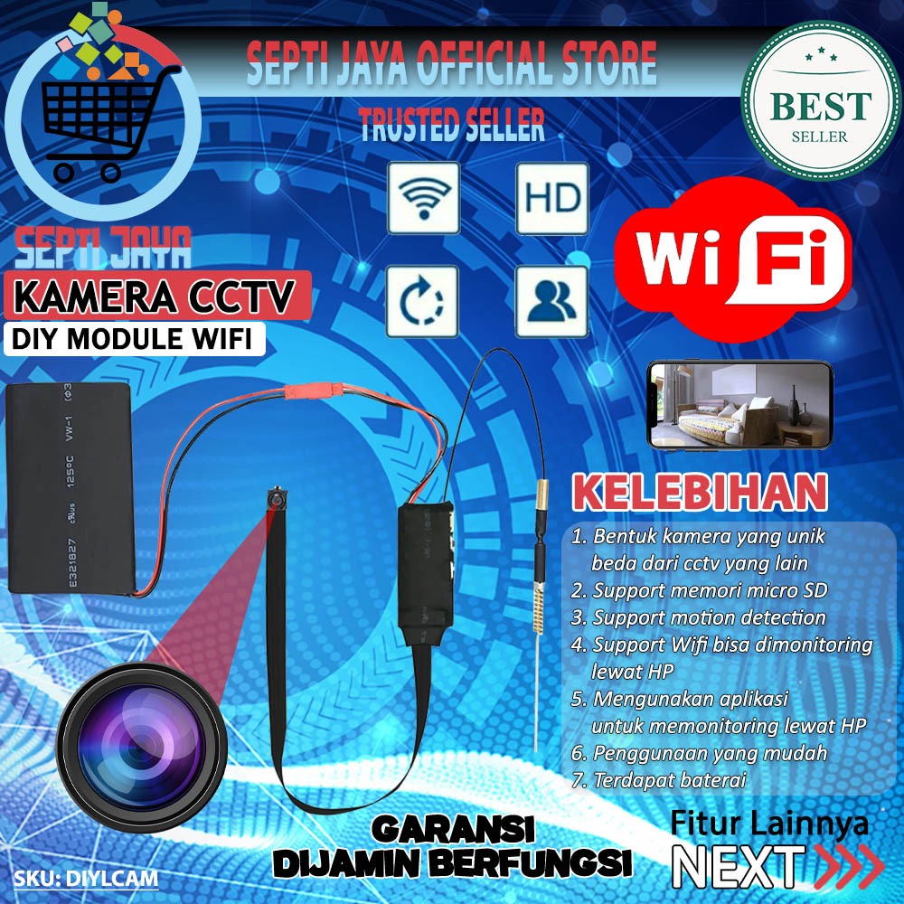 Jual Spy Cam Kamera Wifi Full HD 1080P DIY Module Lookcam Camera Spycam ...