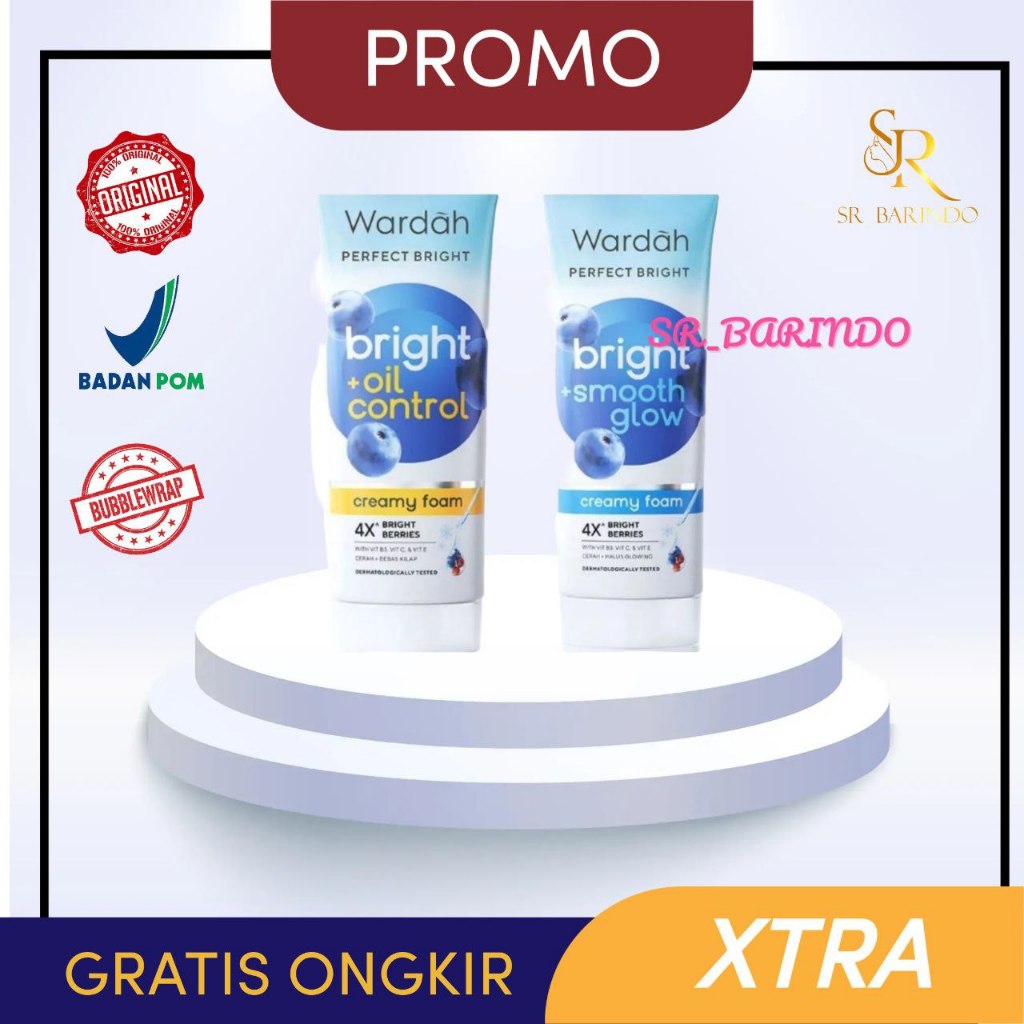 Jual Wardah Perfect Bright Bright + Oil Control Creamy Foam - 100ml ...