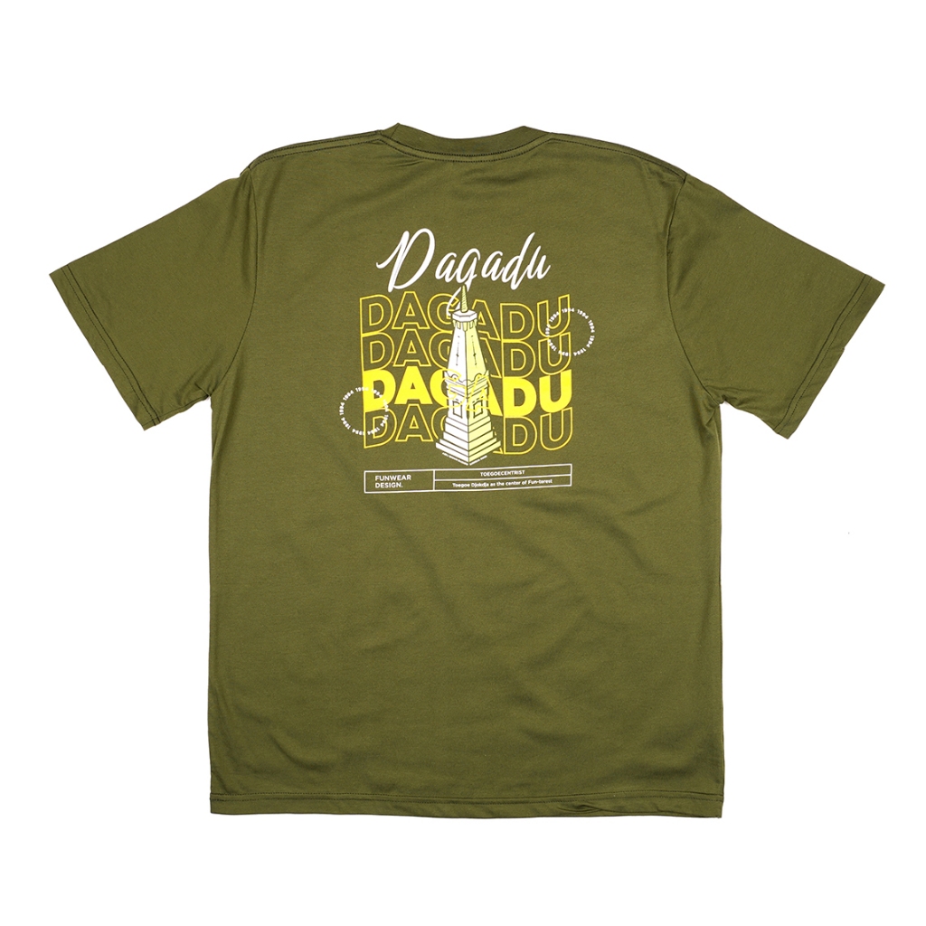 Jual Dagadu Kaos Lengan Pendek Tugu Sentris - Olive Green | Shopee ...