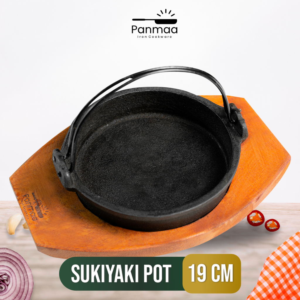Jual PANMAA Cast Iron Hot Plate Sukiyaki Pot / Hotplate Kangkung (19cm ...