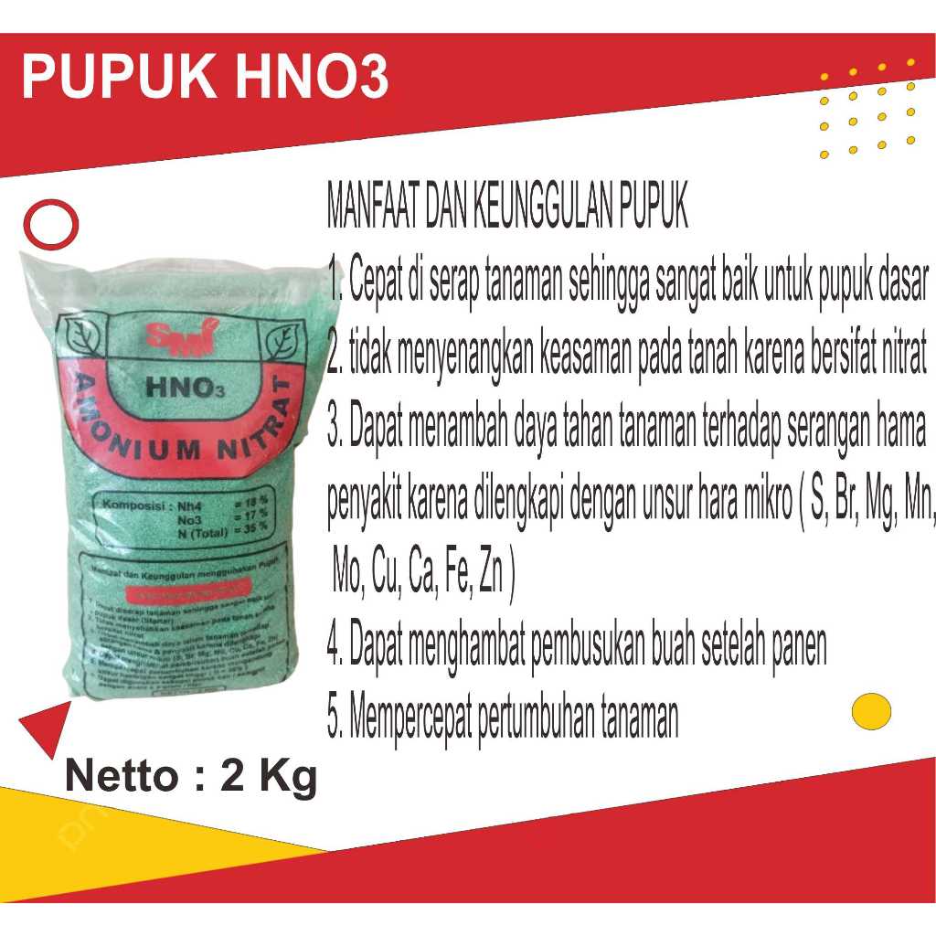 Jual Pupuk HNO3 Amonium Nitrat 2kg, | Shopee Indonesia