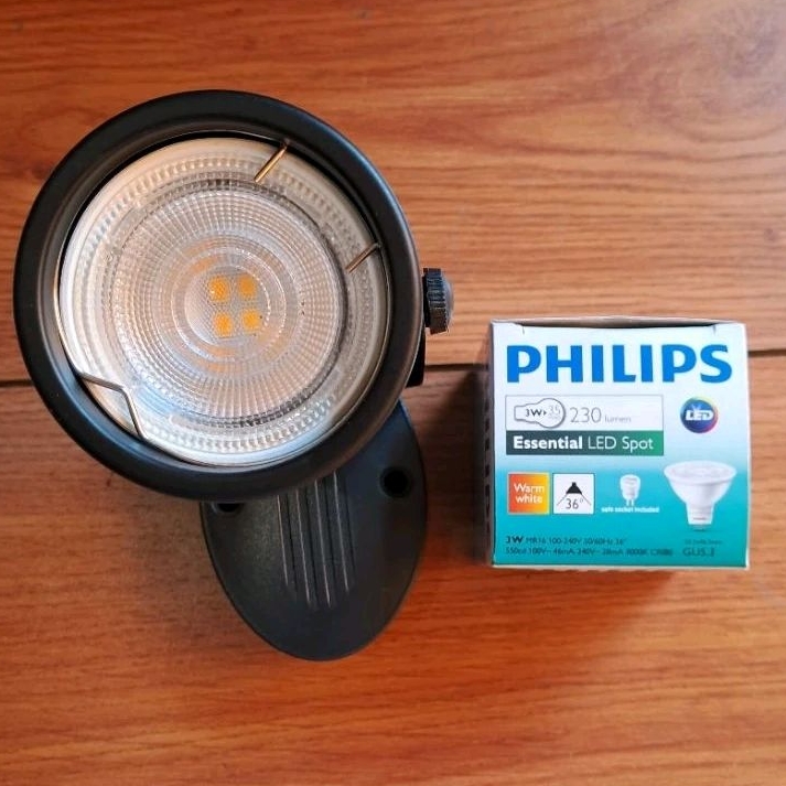 Jual Lampu sorot LED PHILIPS 400 lumen lsg plafon fitting mr16 termasuk ...