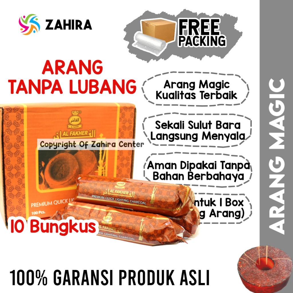 Jual Arang Magic AL RAHAL BOX Charcoal Lava Lebih Bagus Briket Awet ...