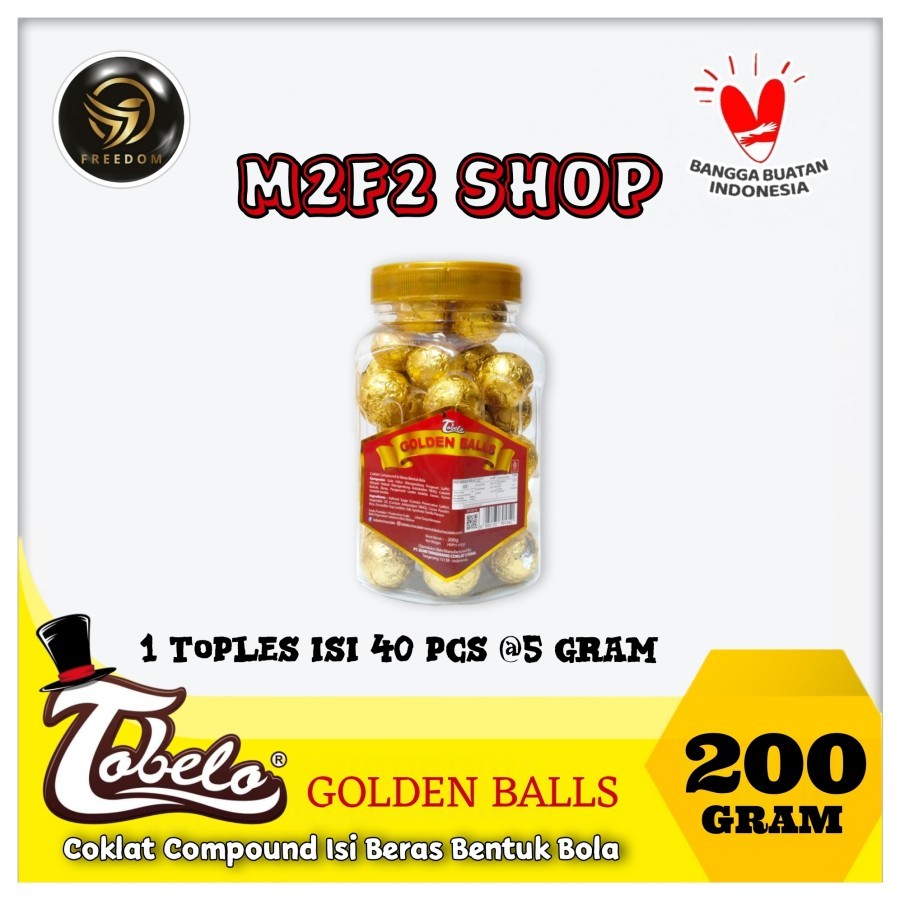 Jual Tobelo Golden Balls Chocolate Compound Jar | Cokelat Bola Emas ...
