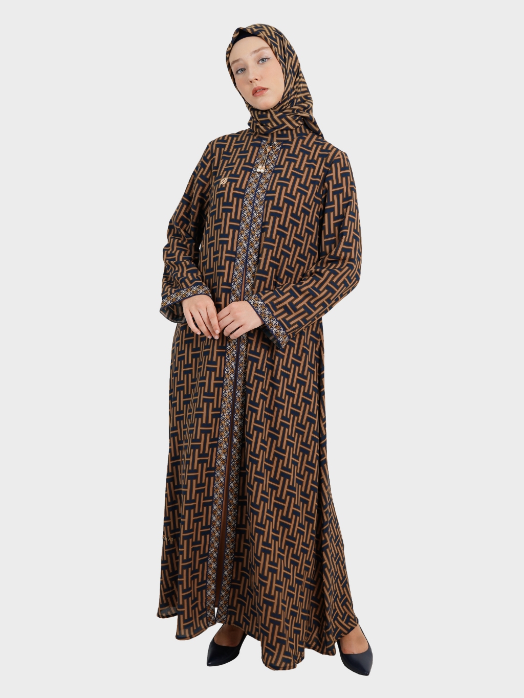 Jual HIKMAT A4833 - Abaya Symmetry Luxe | Shopee Indonesia