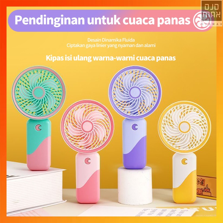 Jual DJDMax Kipas Angin Genggam Mini Portable USB, Mini Fan Portabel ...