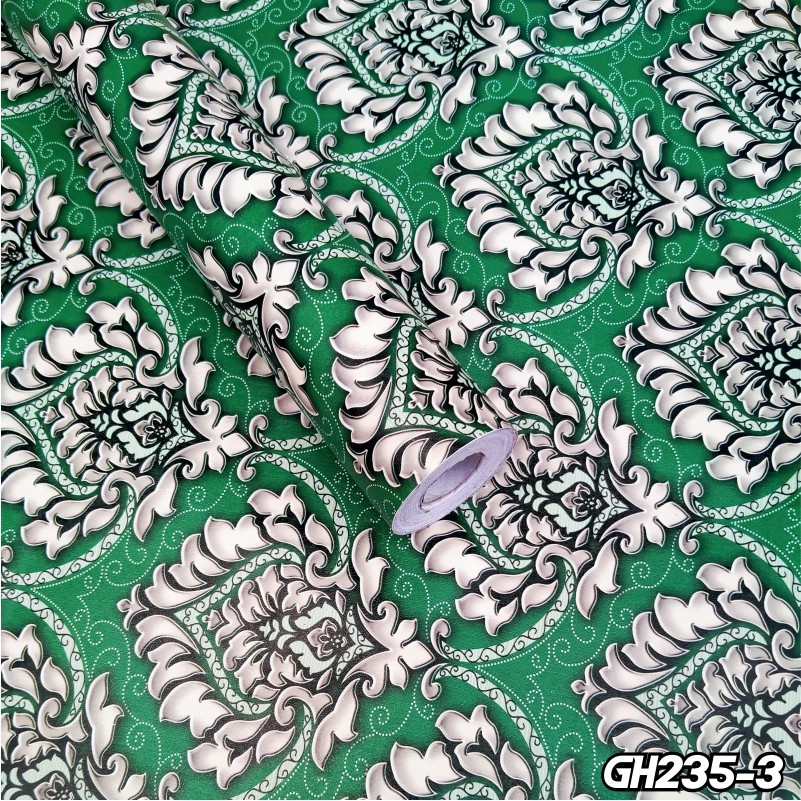 Jual Wallpaper dinding MOTIF BATIK GOLD HITAM GOLD HITAM PUTIH GOLD ...