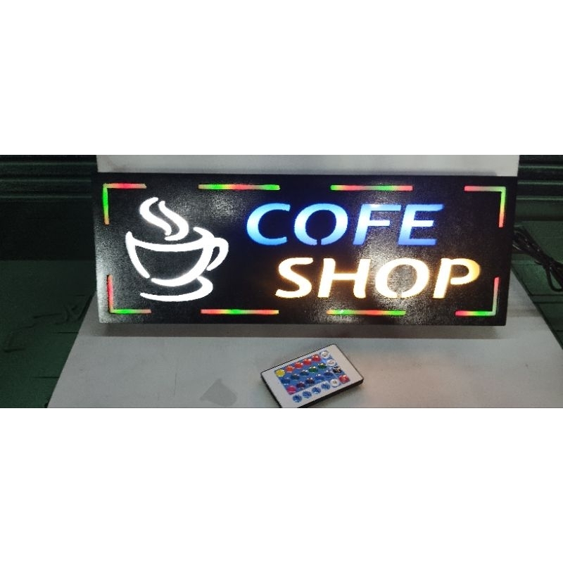Jual Lampu coffee shop / Lampu jual pulsa / Lampu warna / lampu hias ...