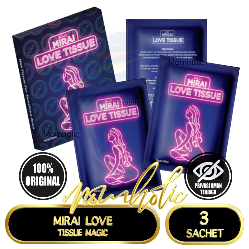 Jual MIRAI Love Tissue Magic Tisu Magic Antiseptic isi 3 Sachet ...