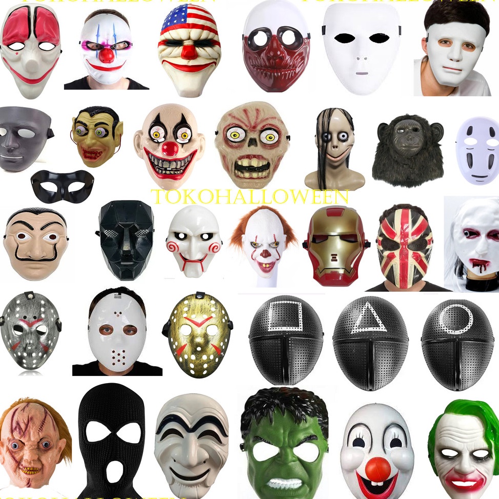 Jual TOPENG LUCU ACARA HALLOWEEN HACKER SCREAM ANONYMOUS MONYET VIDEO ...