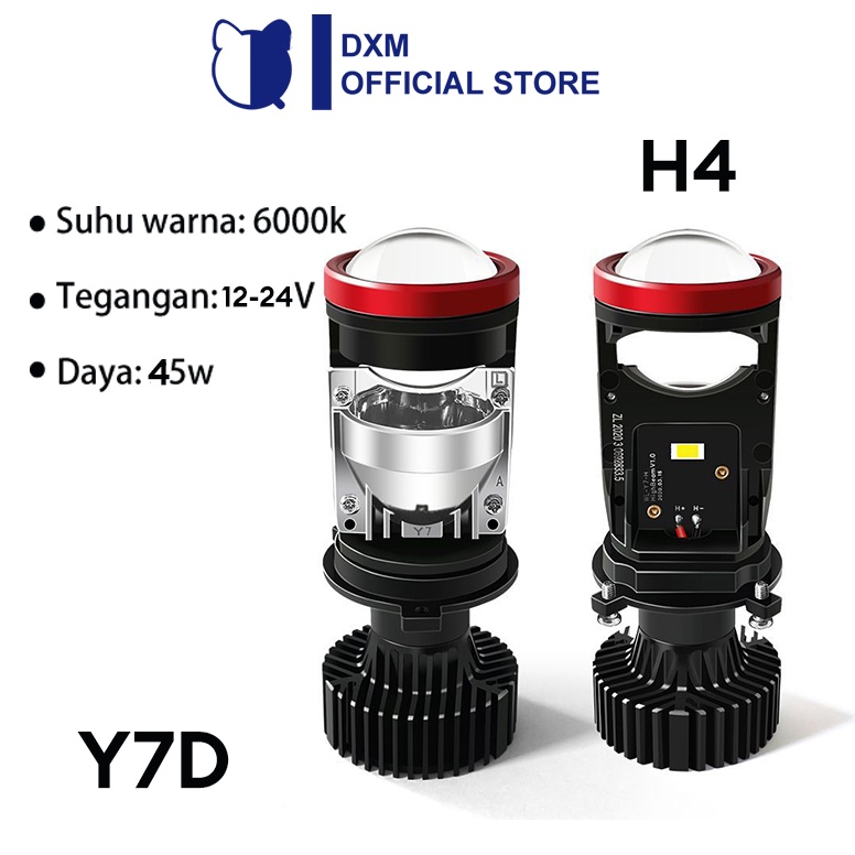 Jual KODE K78G DXM Y7D Lampu Led Mobil Dan Motor H4 Biled Mini PJECTOR ...