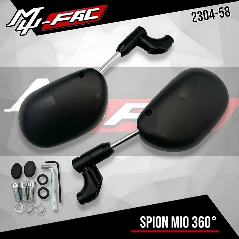 Jual KACA SPION MOTOR YAMAHA ROTASI 360 DERAJAT UNTUK MOTOR MIO FINO ...