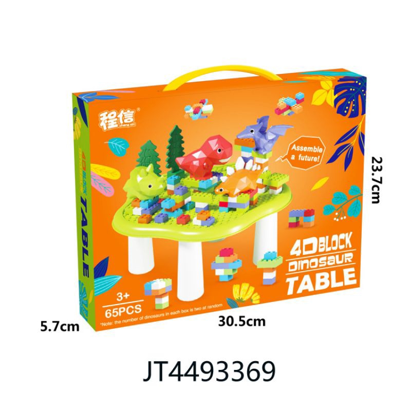 Jual MIMI ACC 4D BLOCK DINOSAUR TABLE ISI 65 PCS | MAINAN MEJA BALOK ...